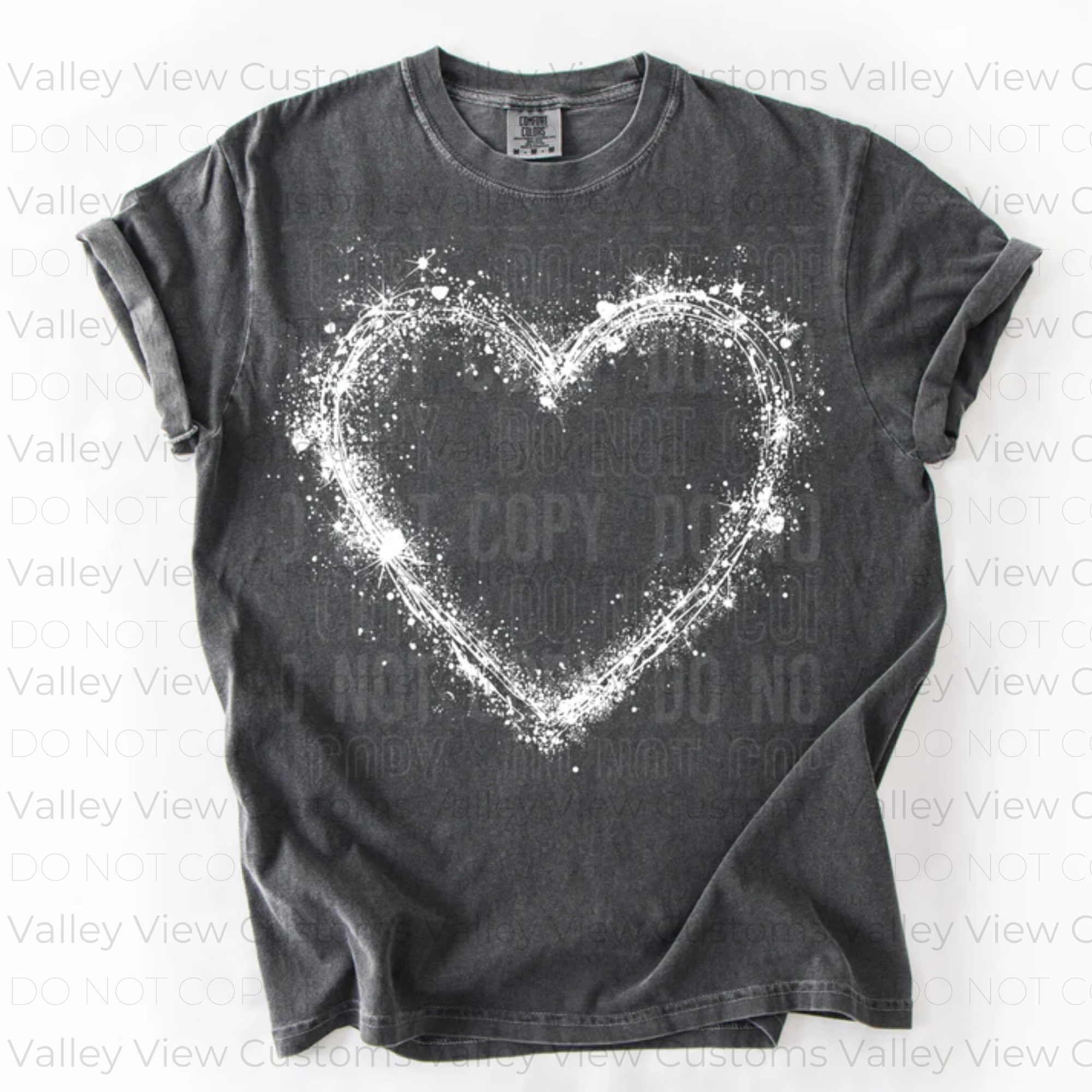 Adult Splatter Heart – Valley View Customs